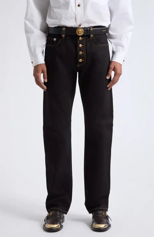 Versace Straight Leg Jeans - Black