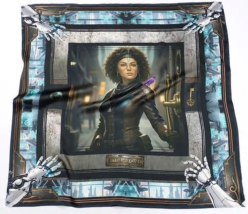 LUNAVERSOUL The Architect Of Phantoms Silk Scarf