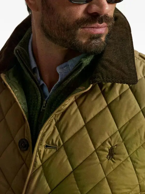 Polo Ralph Lauren Quilted Corduroy-collar Padded Jacket