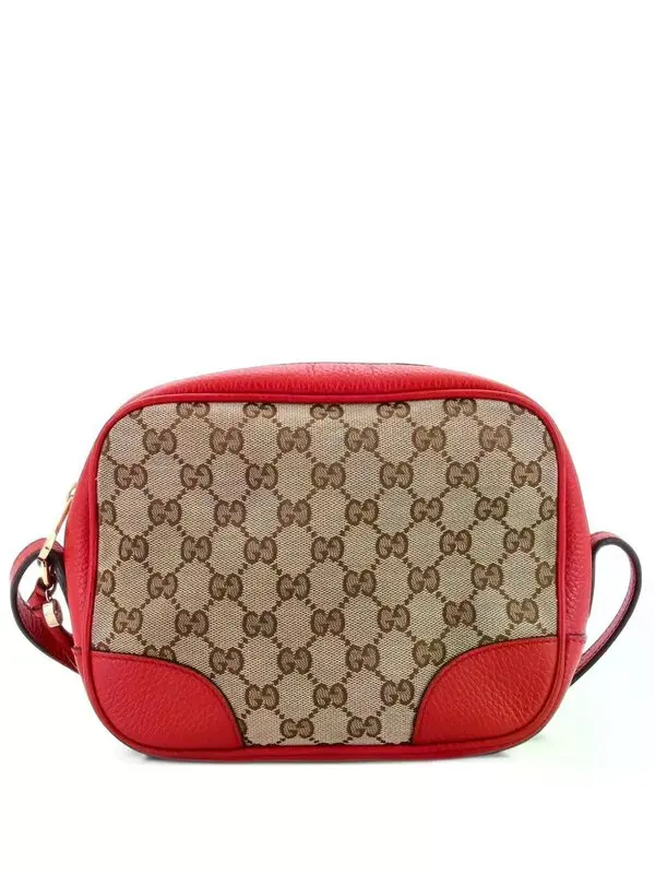 Gucci Bree Disco Gg Canvas With Leather Mini Crossbody Bag