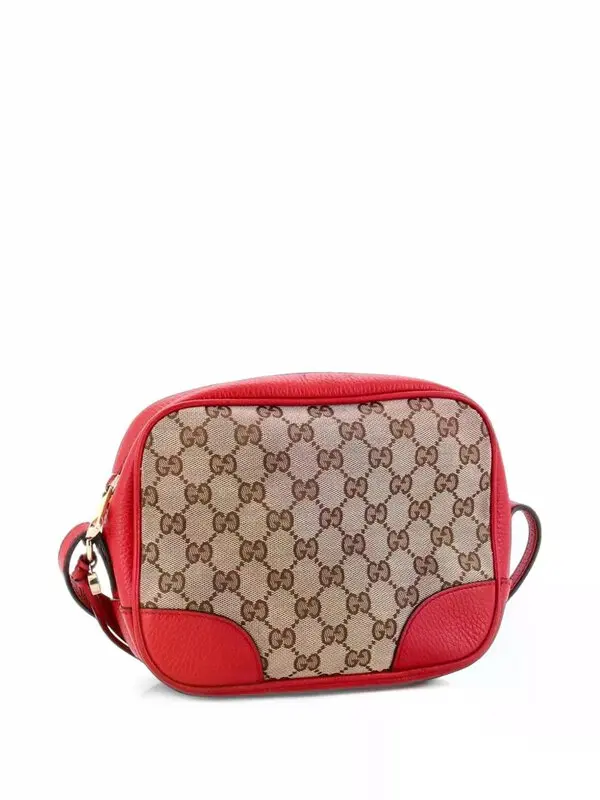 Gucci Bree Disco Gg Canvas With Leather Mini Crossbody Bag