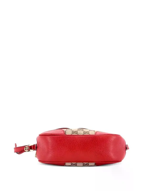Gucci Bree Disco Gg Canvas With Leather Mini Crossbody Bag - Red