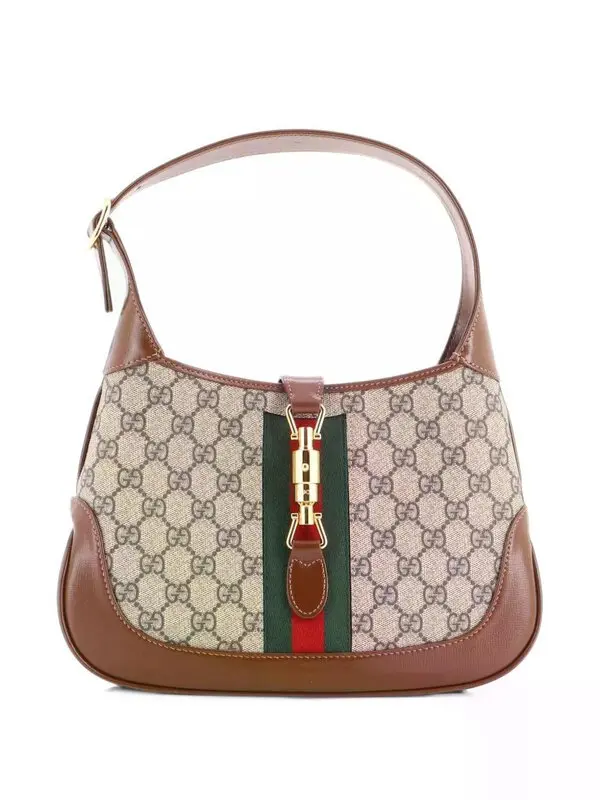 Gucci Jackie 1961 Gg Coated Canvas Small Hobo Bag