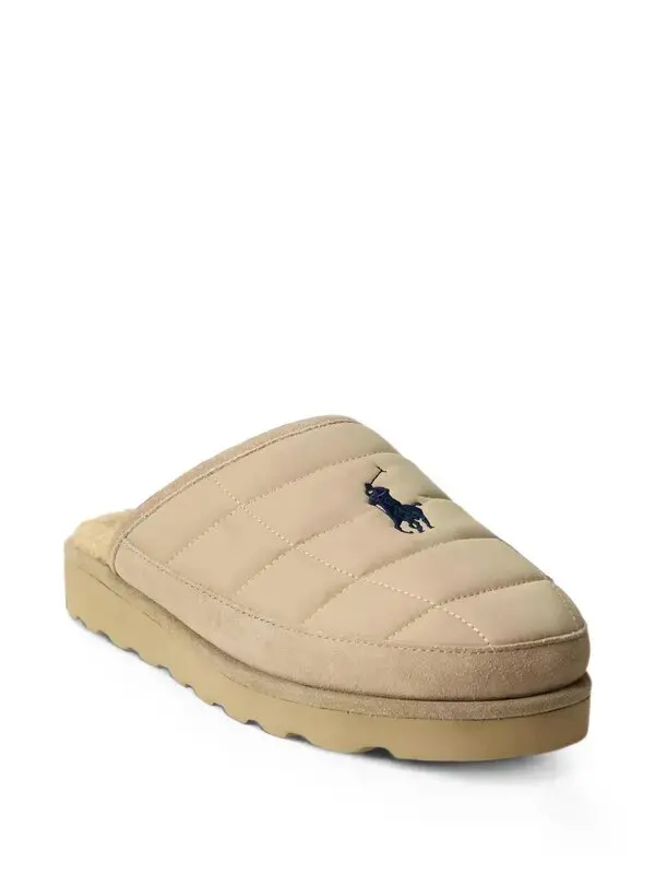Polo Ralph Lauren Quilted Logo-detail Slippers