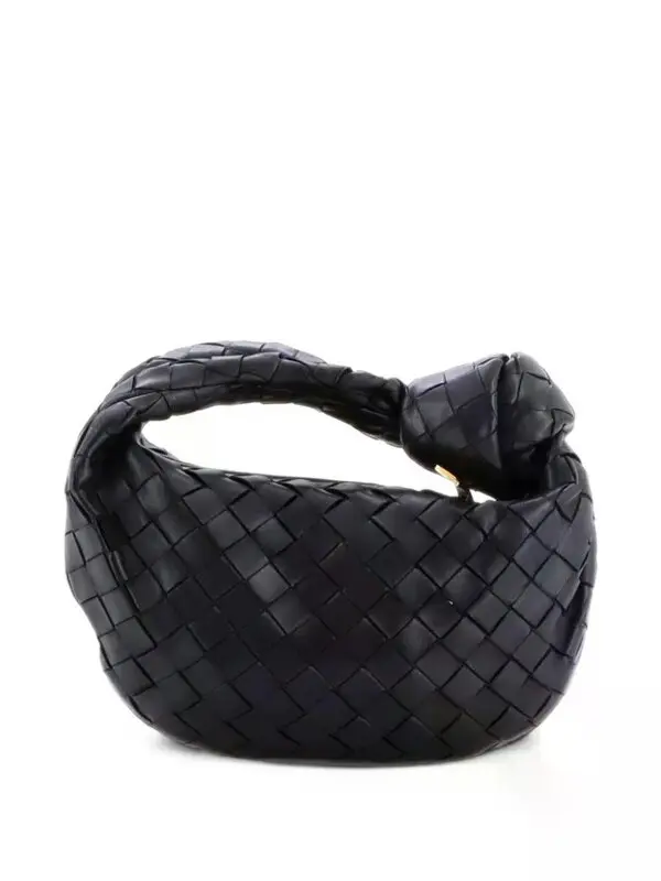Bottega Veneta Bv Jodie Intrecciato Nappa Mini Hobo Bag - Black