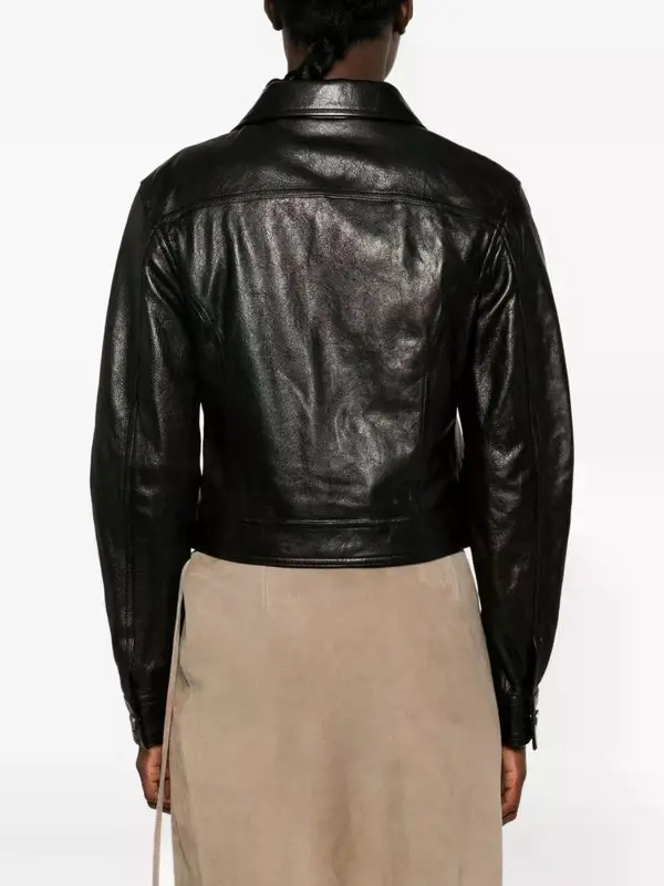 Amiri Button-up Leather Jacket