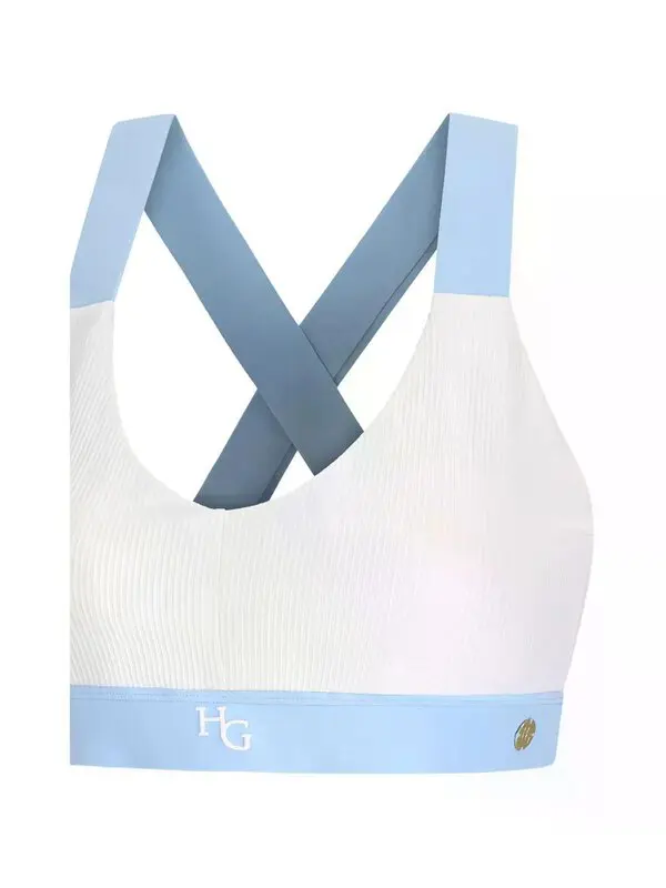 HOUSE OF GRAVITY Ribbed Criss-cross Sports Bra