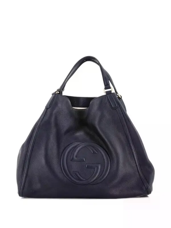 Gucci Soho Leather Large Shoulder Bag - Black