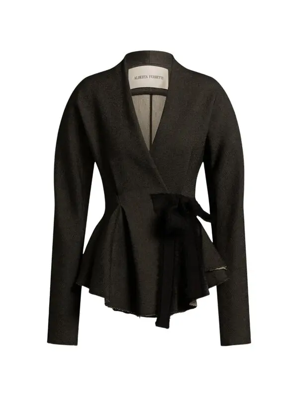 Alberta Ferretti Linen Blend Jacket - Multicolor
