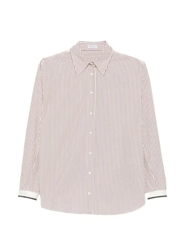Brunello Cucinelli Cotton Shirt - Multicolor