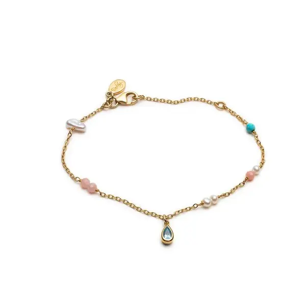 WITH LOVE DARLING Water Drop Gaia Bracelet - Gold