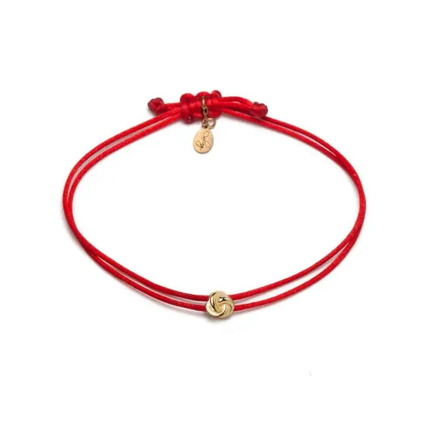 WITH LOVE DARLING Knot String Bracelet - Red