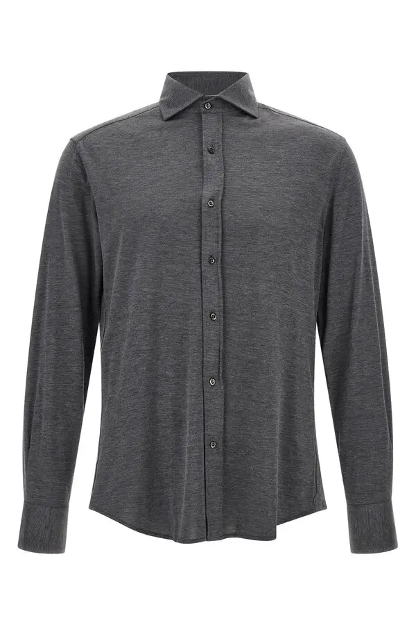 Brunello Cucinelli Cotton And Silk Shirt
