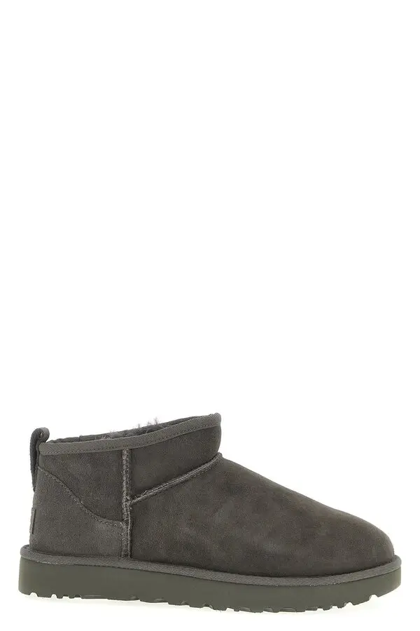UGG Classic Ultra Mini' Ankle Boots - Gray