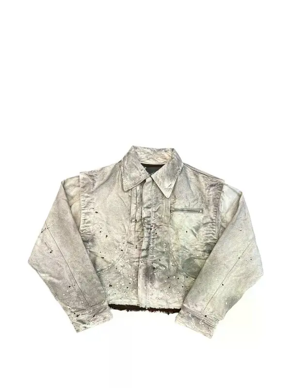 SEKRIT Chopper Paint-splatter Denim Jacket