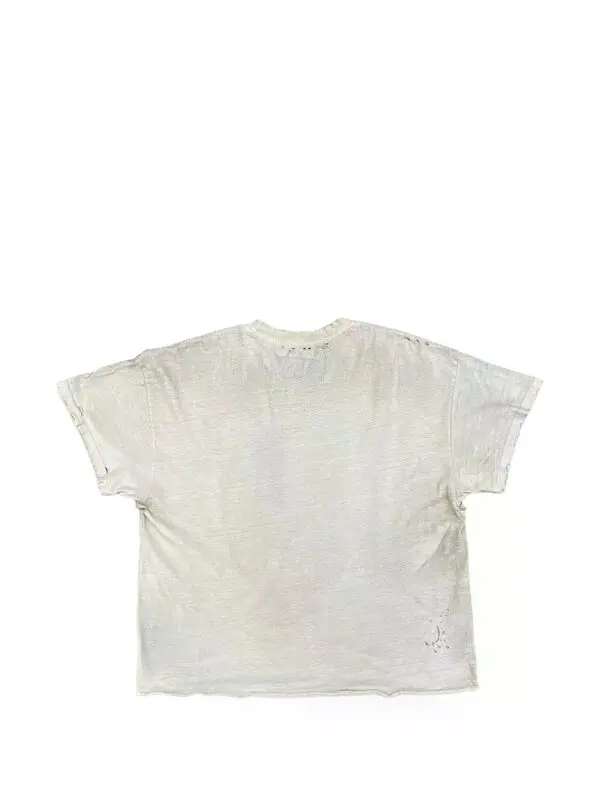 SEKRIT Distressed Graphic-print T-shirt
