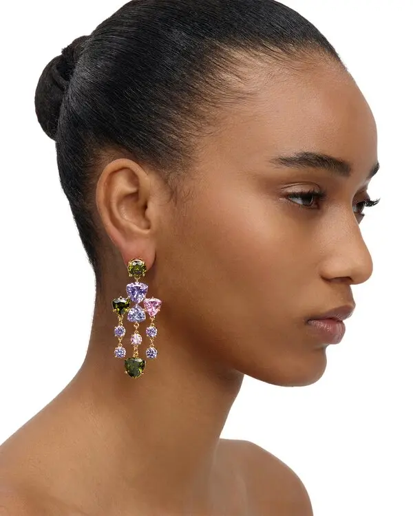 SELF-PORTRAIT Crystal Drop Earrings