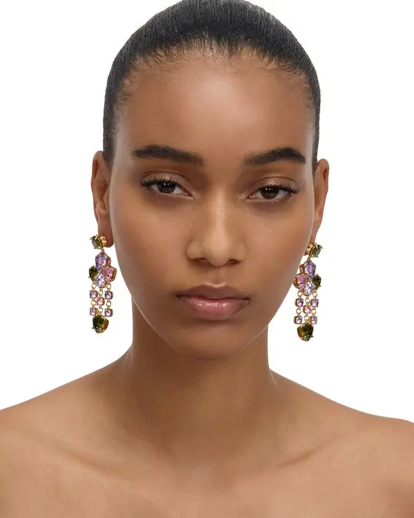 SELF-PORTRAIT Crystal Drop Earrings