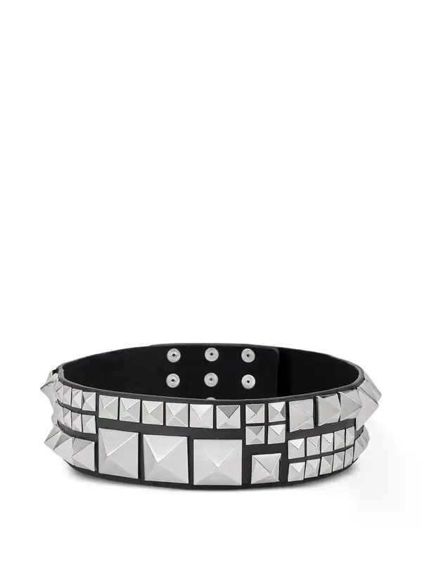KAT MACONIE Sam Pyramid-stud Leather Belt