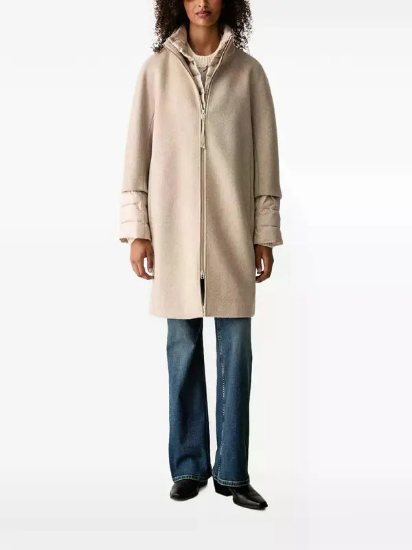 JOOP! Layered Zip-up Coat - Neutrals