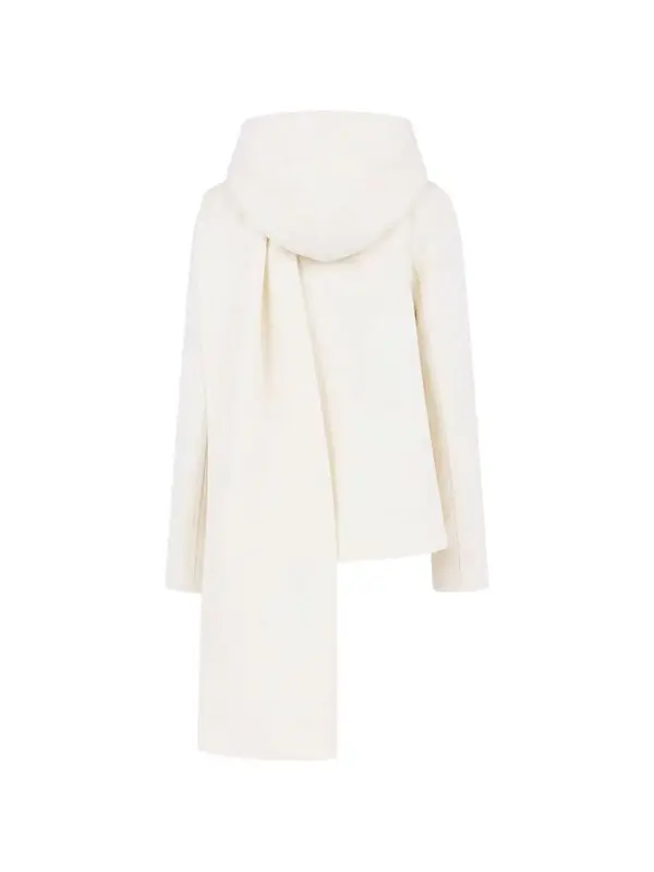Alaïa Wool Scarfed Coat