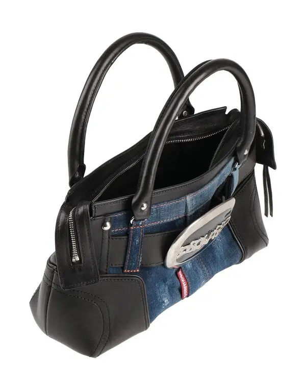 Dsquared2 Handbag Textile Fibers, Leather