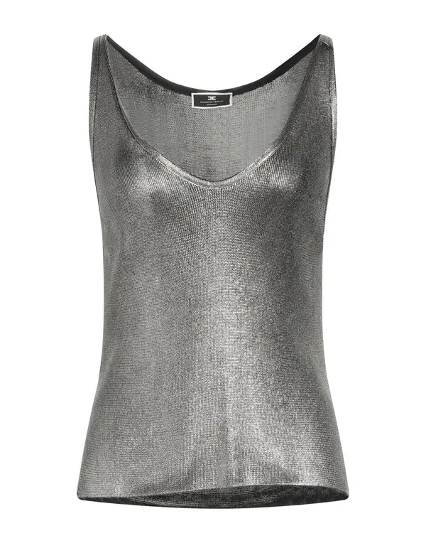 Elisabetta Franchi Top Size Viscose - Grey