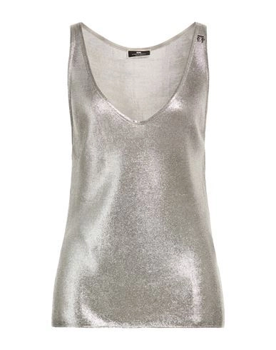 Elisabetta Franchi Top Size Viscose - Silver
