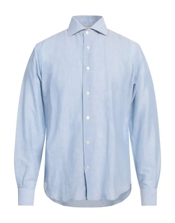 Eleventy Platinum Shirt Sky Size Cotton, Linen