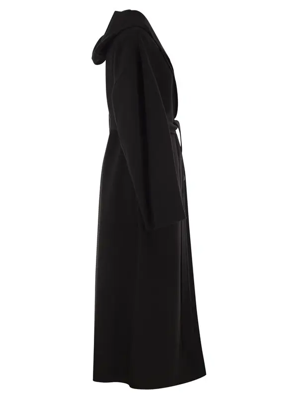 Sportmax Spxolmo Pure Virgin Wool Hooded Coat
