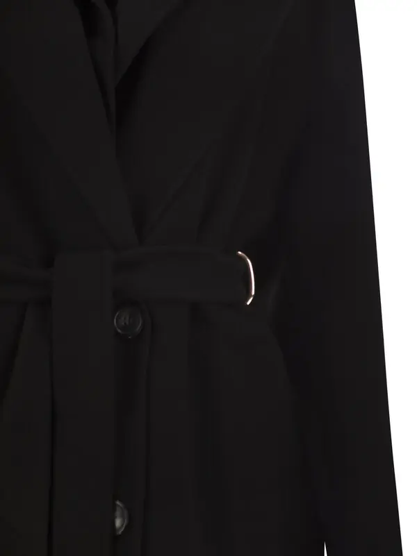 Sportmax Spxolmo Pure Virgin Wool Hooded Coat