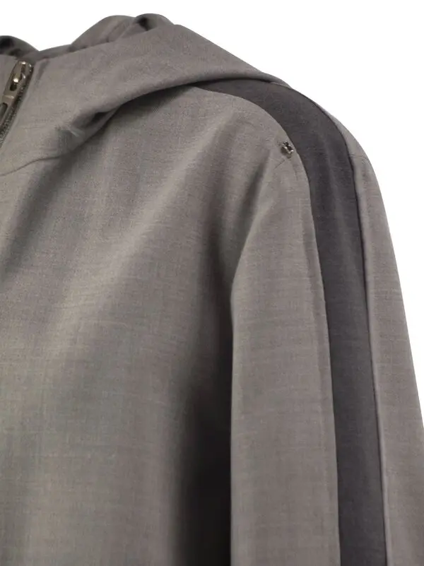 Sportmax Spxlepre Virgin Wool Hooded Jacket