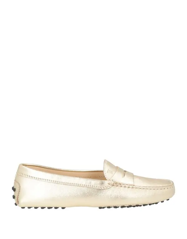 TOD'S Loafers Platinum Size Leather