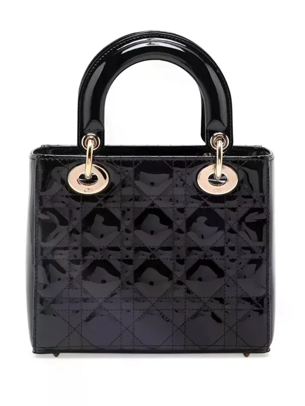 Dior 2000-2026 Small Patent Cannage Lady Satchel