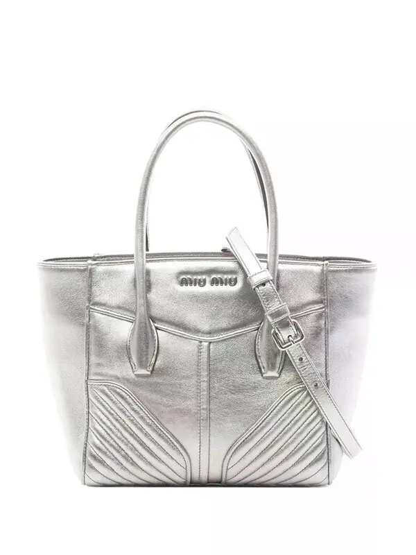 Miu Miu 2010-2026 Nappa Biker Twin Pocket Satchel