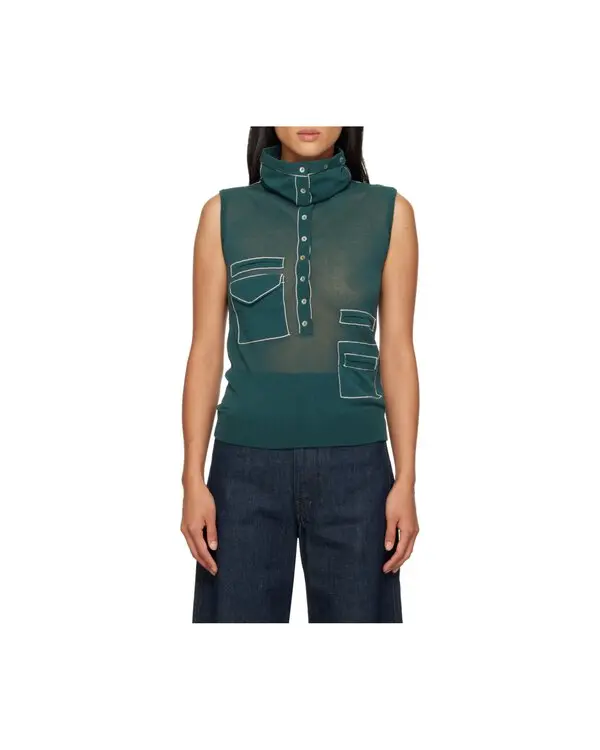 KIKO KOSTADINOV Sleeveless Turtleneck Sweater