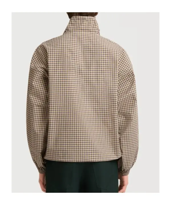 Marni Checked Poplin Shirt With Funnel Neck