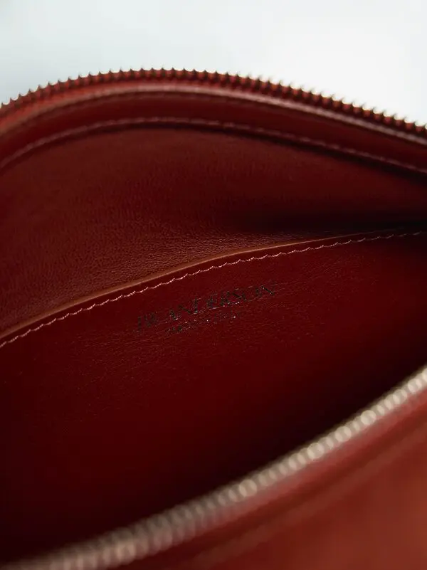 J.W.ANDERSON Loafer Bag In Rust Suede