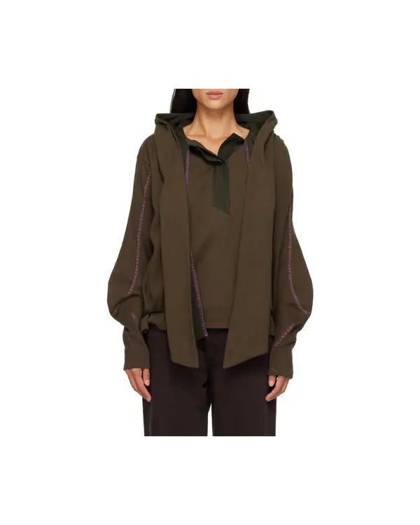 KIKO KOSTADINOV Color-blocked Trim Hoodie