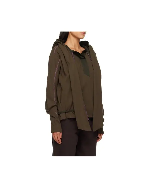 KIKO KOSTADINOV Color-blocked Trim Hoodie
