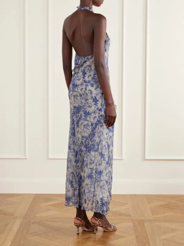 SIR. Open-back Ruffled Dress