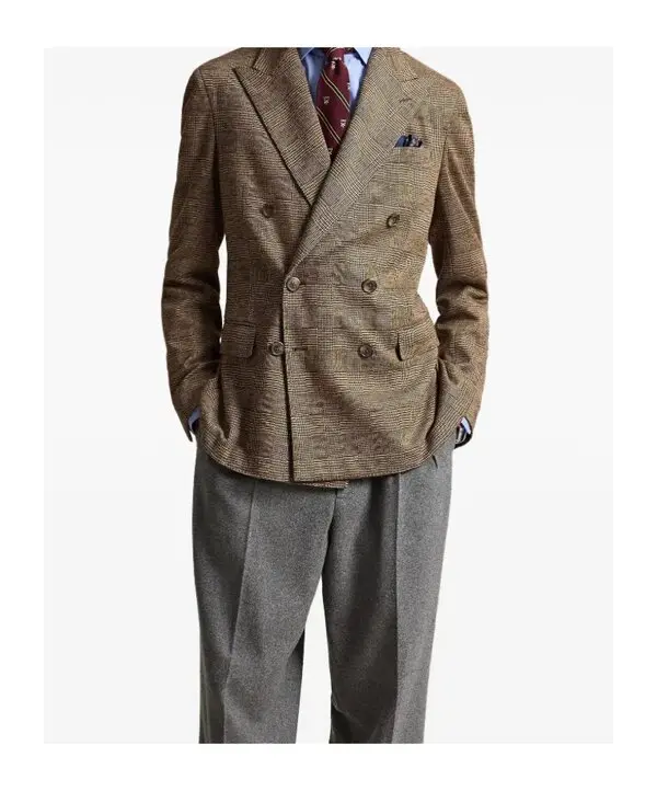 Polo Ralph Lauren Polo Soft Double-breasted Check Jacket