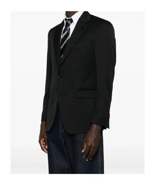 LARDINI Single-breasted Notched-lapels Blazer