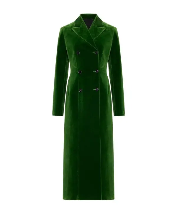 Alaïa Double-breasted Velvet Coat