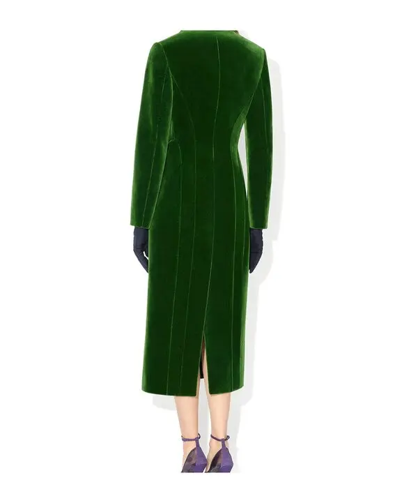 Alaïa Double-breasted Velvet Coat
