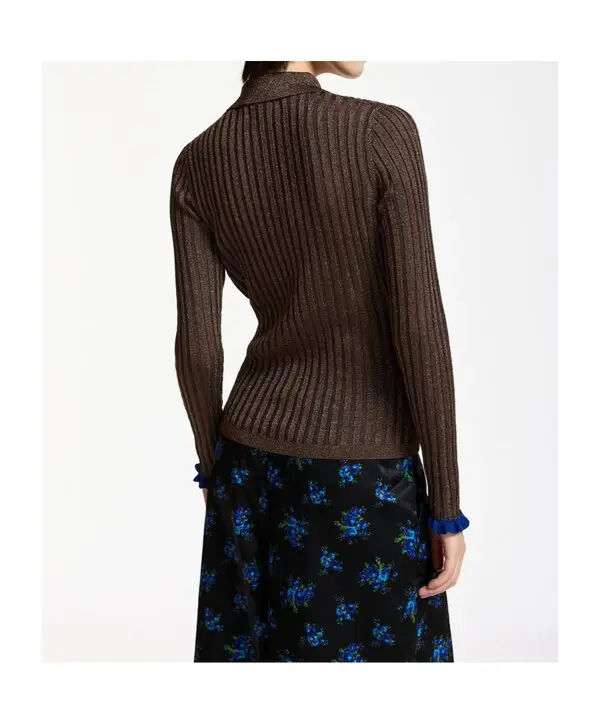 Essentiel Antwerp Ribbed-knit Polo Shirt