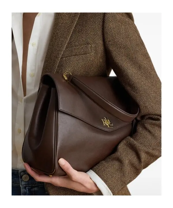 Ralph Lauren Logo-plaque Leather Tote Bag
