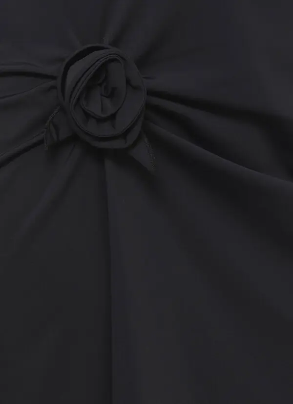 Coperni Draped Rose Detail Dress