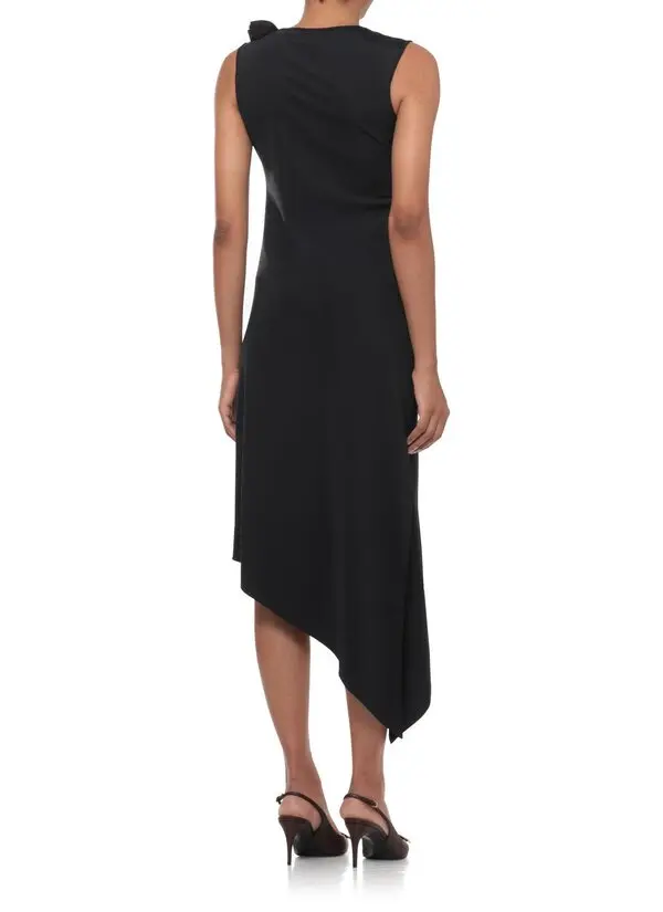 Coperni Draped Rose Detail Dress