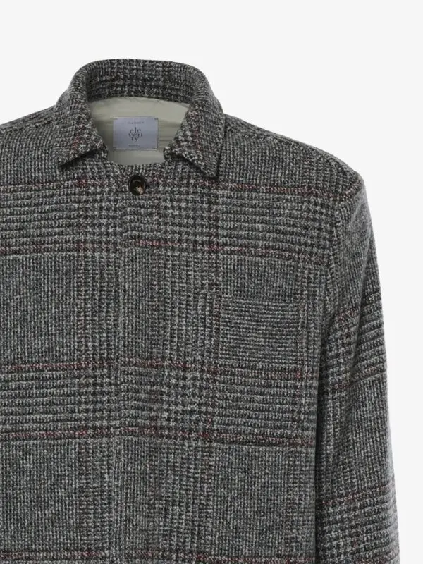 Eleventy Checked Button-up Jacket